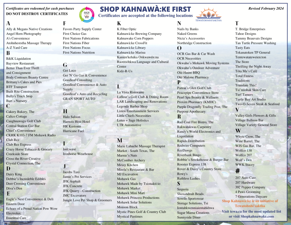 Shop Kahnawake First Mobile - Shop Kahnawà:ke